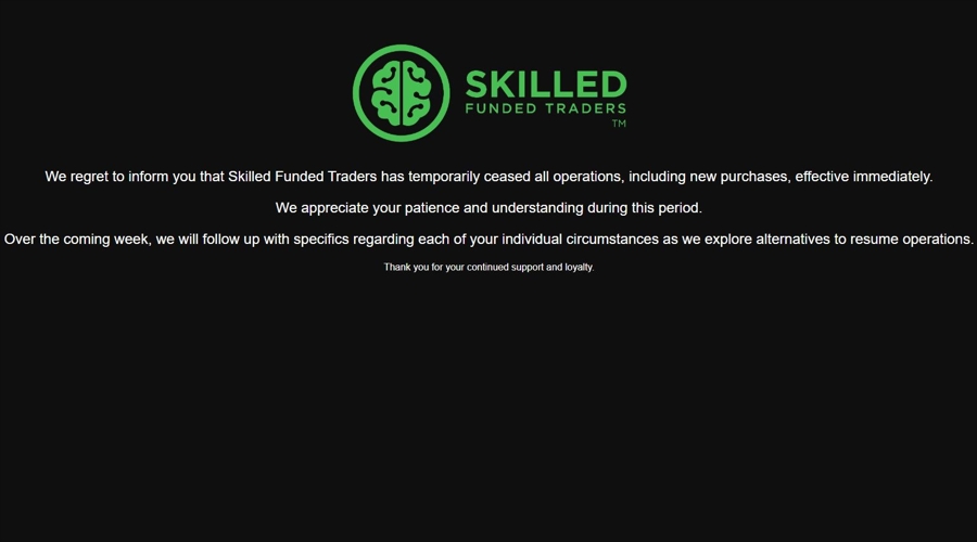 Easton-Controlled Skilled Funded Trader Suspends Prop Trading Operations